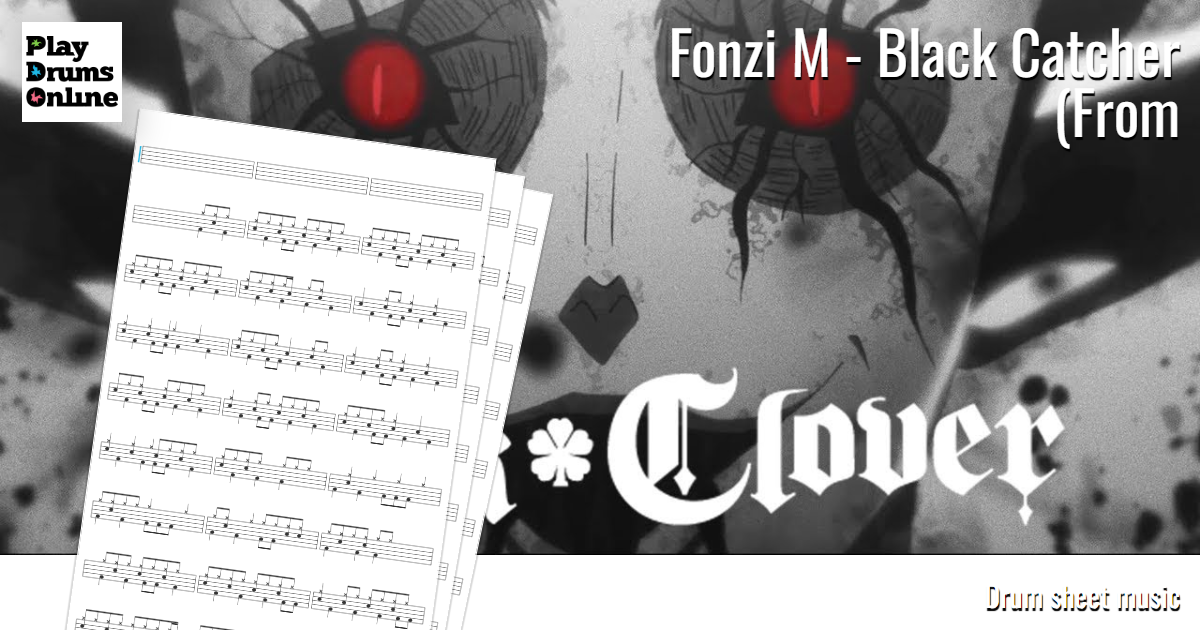 Fonzi M - Black Catcher (From drum sheet - Play drums online