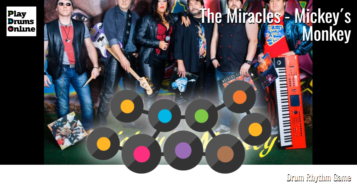 The Miracles - Mickey´s Monkey Rhythm game drums. - Play drums online