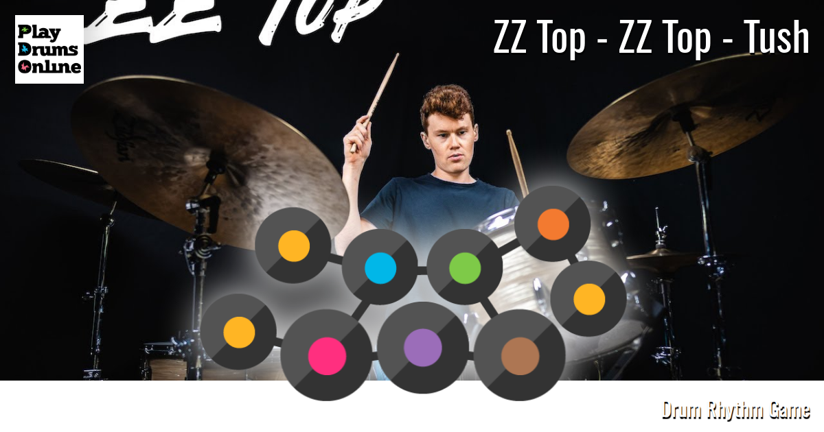 ZZ Top - ZZ Top - Tush Rhythm game drums. - Play drums online