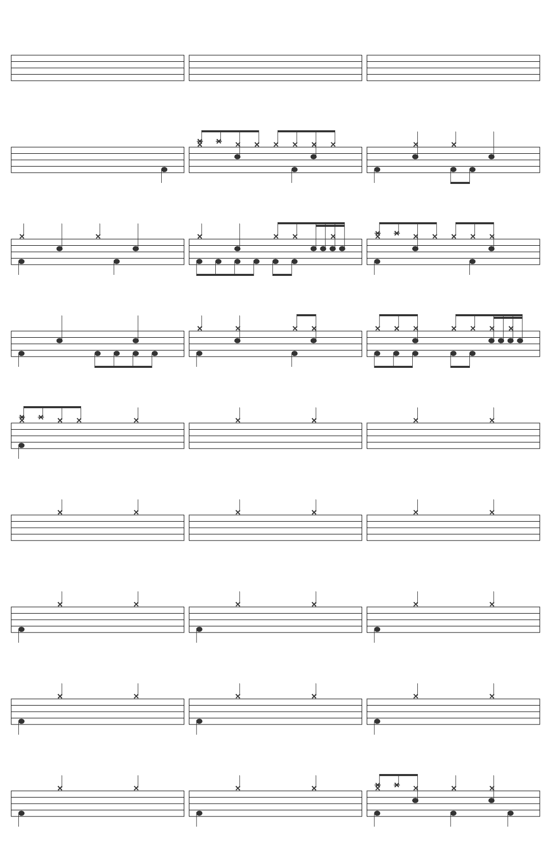 髭男dism - Pretender-v10 drum sheet - Play drums online