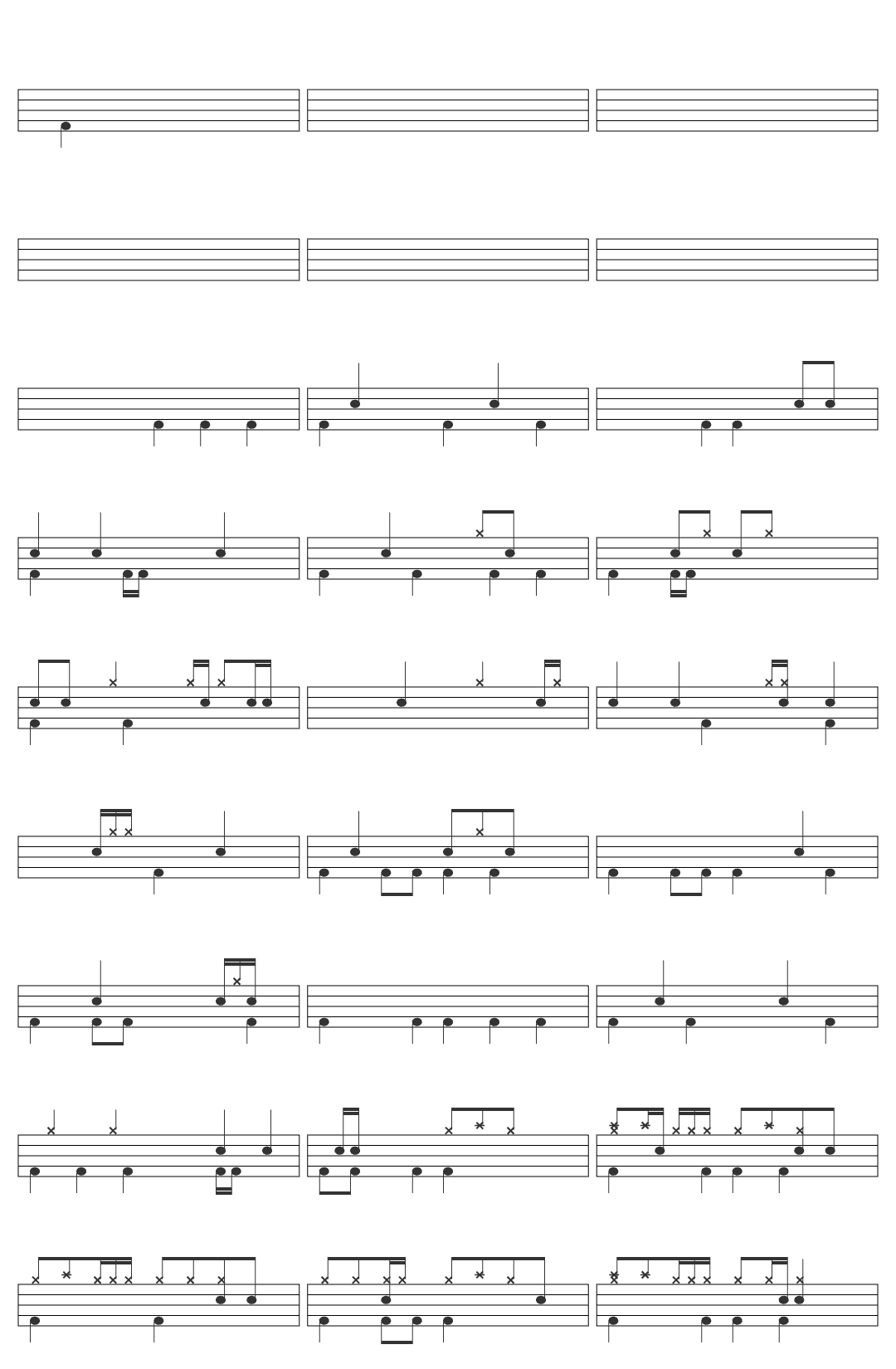 Santana - Jingo drum sheet - Play drums online